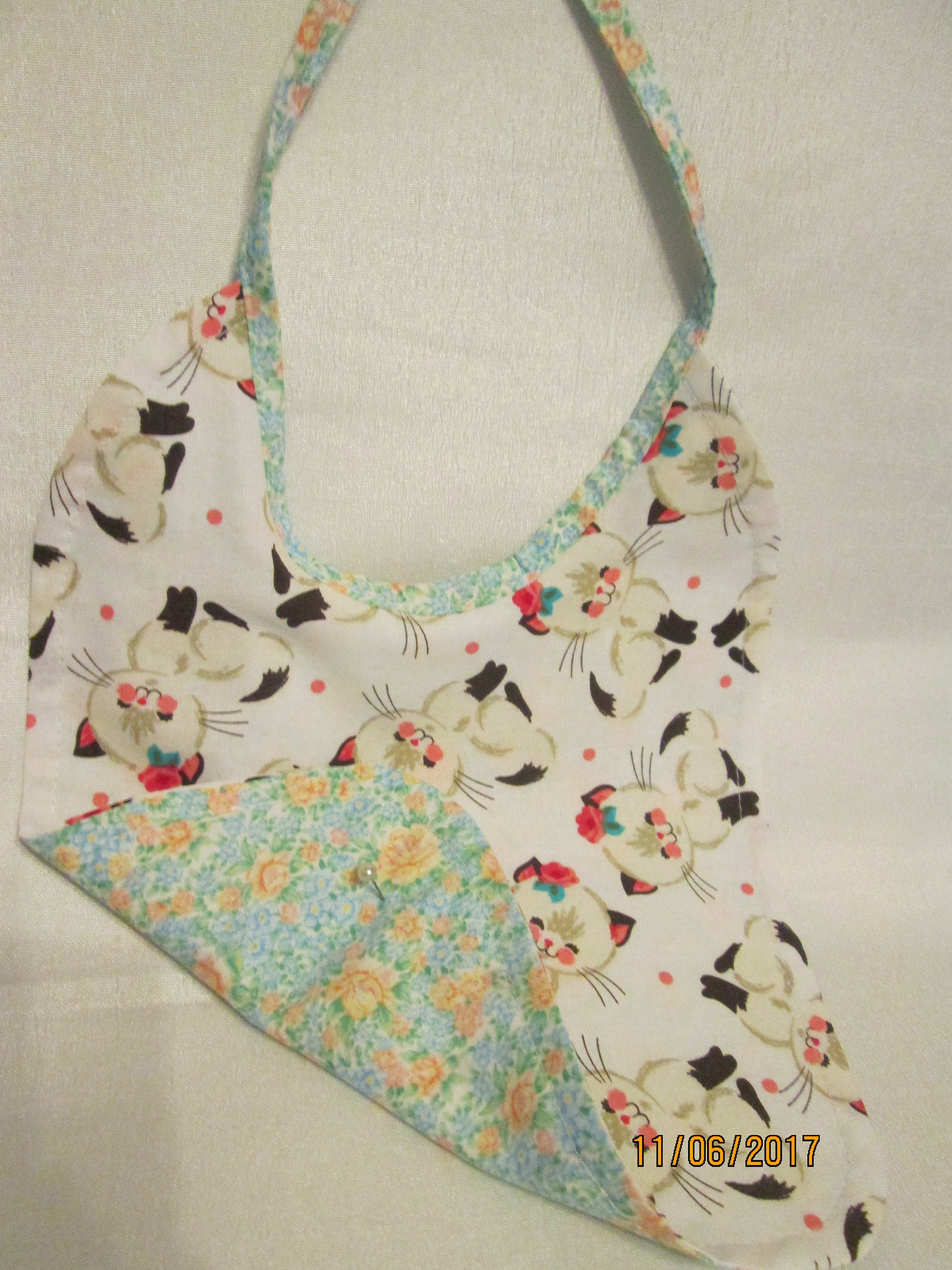 Kitten Kitty Siamese Cat Cute Baby Bib Choice of Two Backings: Brown ...