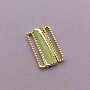 1piece- 1"(25mm) Gold Nickel Free Front Closing Bikini Clasp,clickers ...