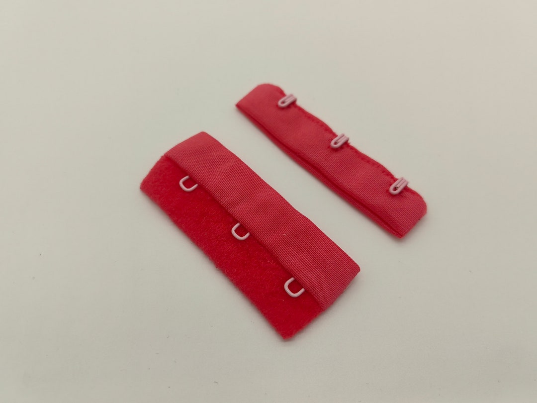 Coral 3 Hook and Eye Bra Closures 0.4" X 1.95" for Bra Making Bramaking ...