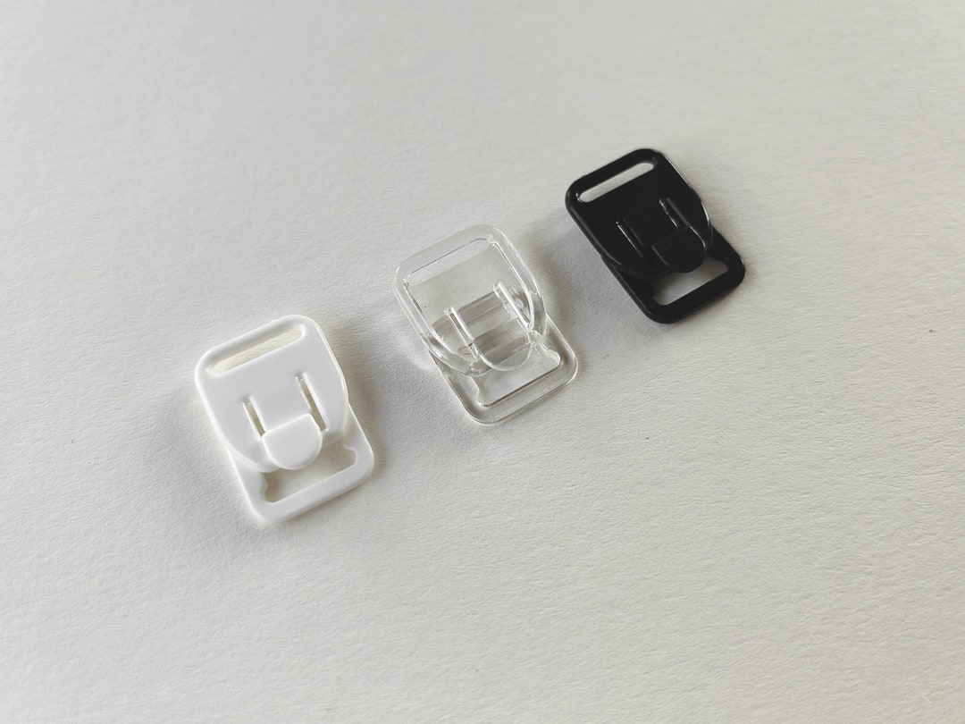 1 Piece-1/2"(12mm)-plastic Black,white,transparent Nursing Bra Clips ...