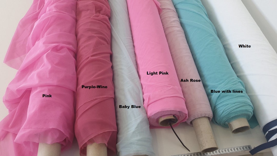 1 Yard Sheer Mesh Medium Weight Powernet 60" Wide Powernet Nylon Spandex Lingerie 4 Way Stretch ...