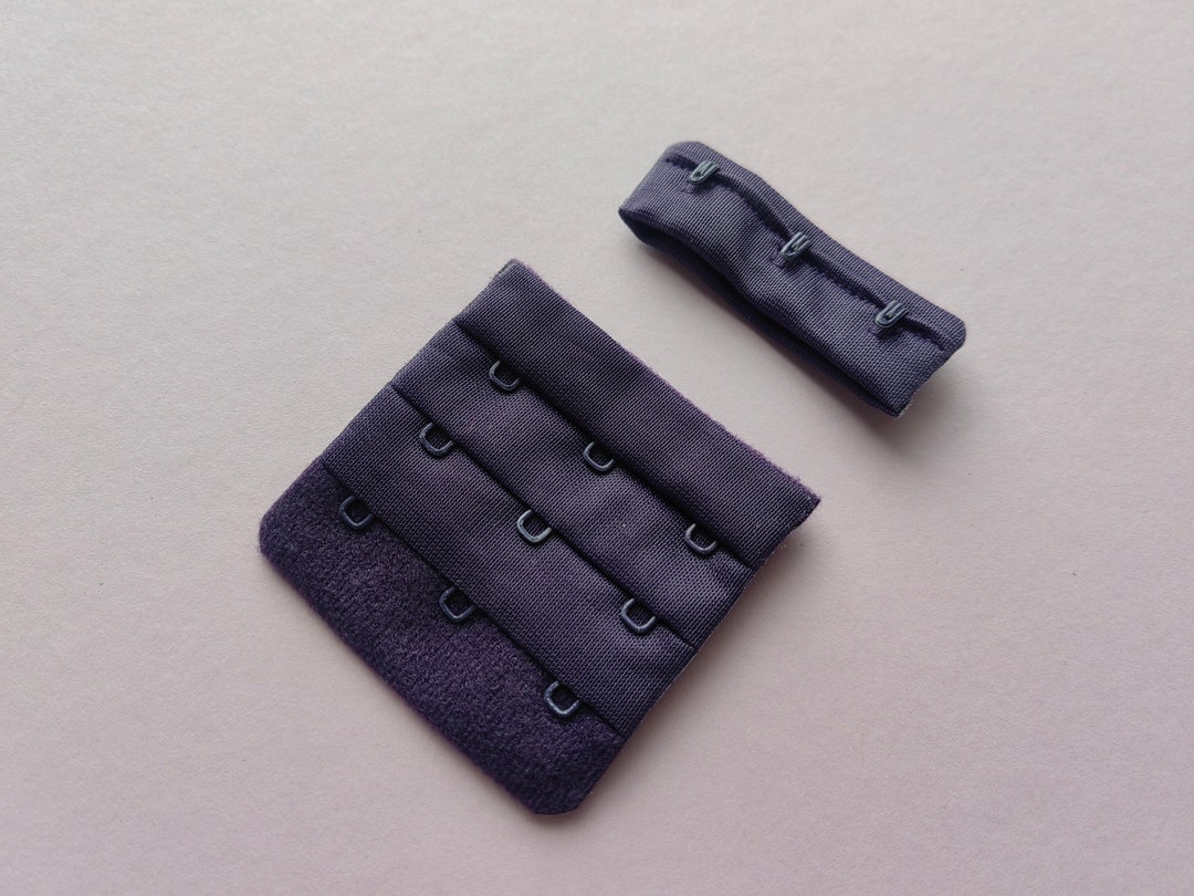 Dark Purple 3 Hook and Eye Bra Closures 2" X 1.95" for Bra Making ...
