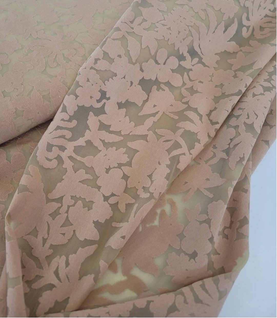 1 Yard/meter Nude/beige Sheer Mesh,4 Way Stretch,medium Weight,powernet ...