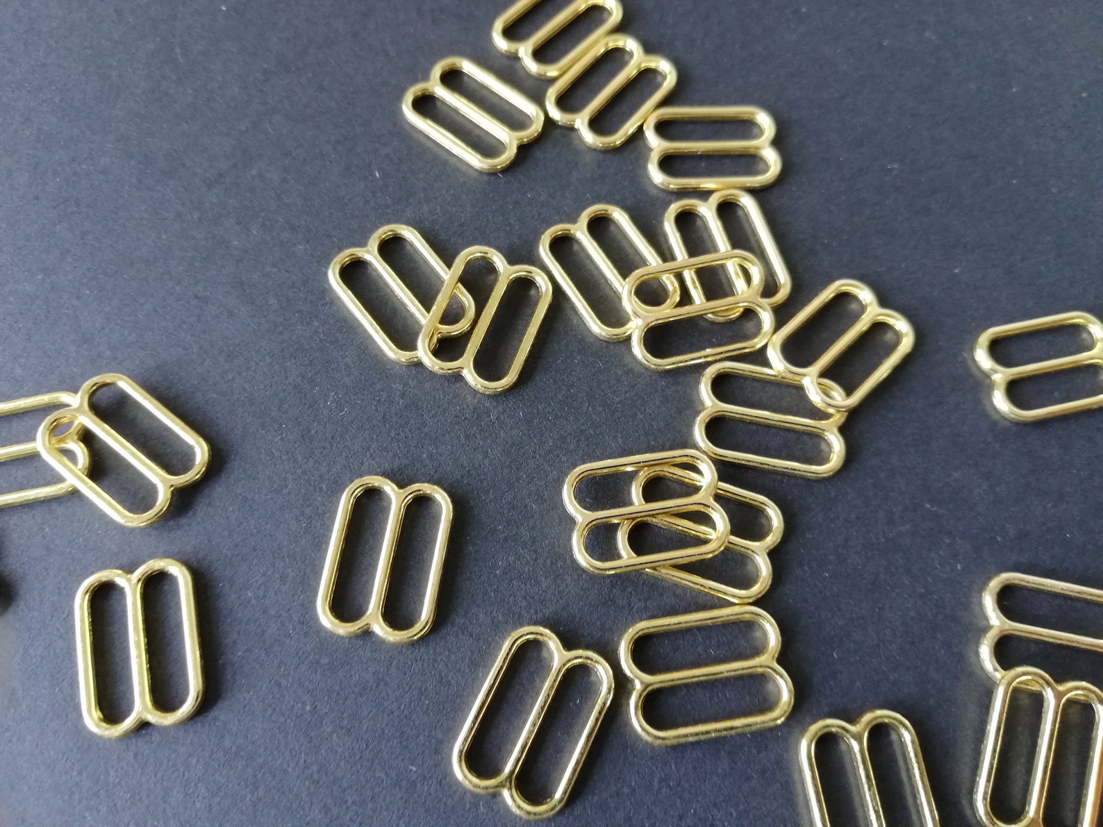 1/2" (12mm)-gold Sliders,bra Strap Adjuster,making,lingerie Sewing ...