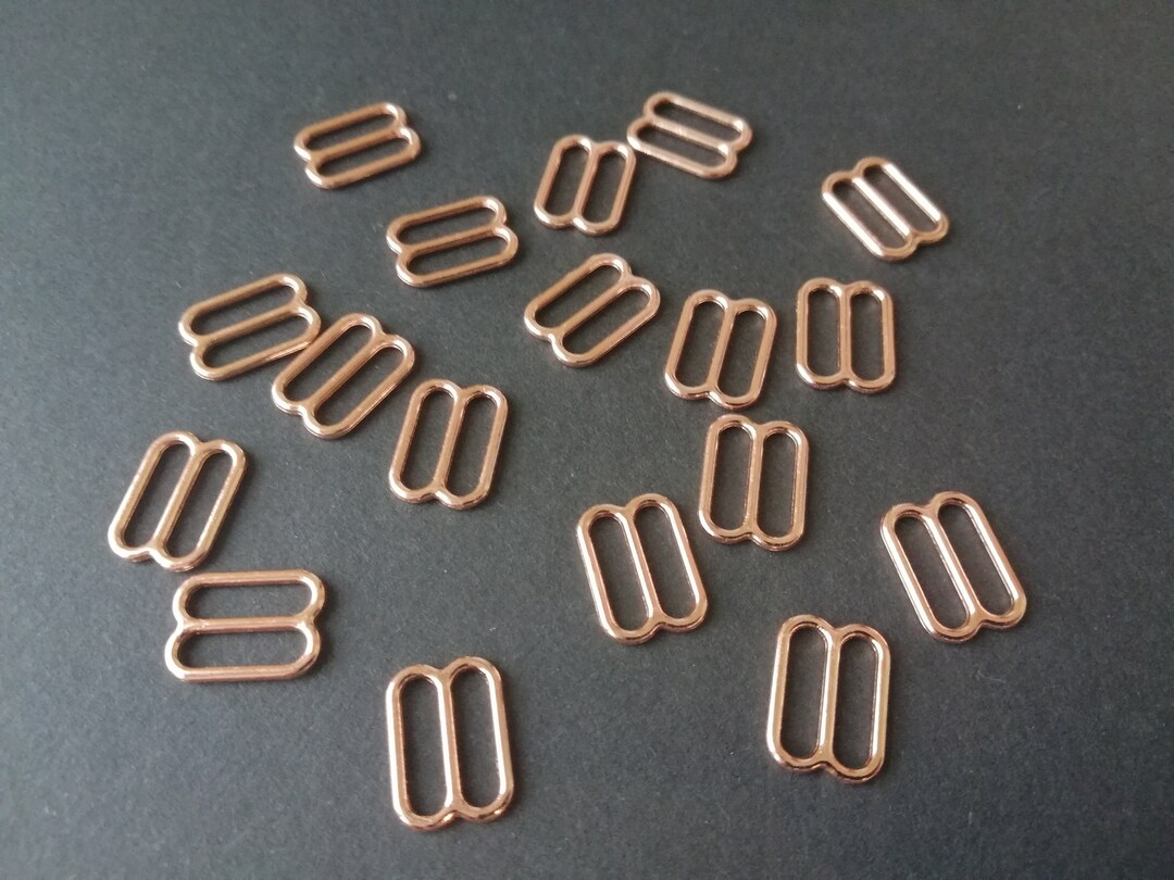 3/8"(10mm)-rose Gold Sliders,bra Strap Adjuster,making,lingerie Sewing ...