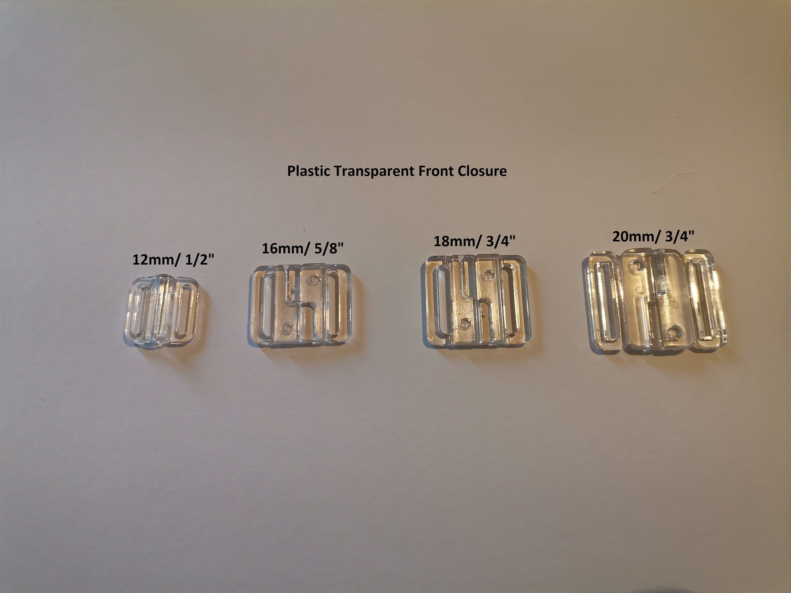 Plastic Transparent Clear Front Closing Bikini Clasp Clickers - Etsy