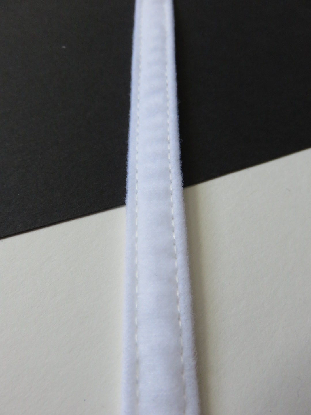 1/10 Yard 3/8"(9mm) White Plush Underwire Channeling / Casing for Bra ...