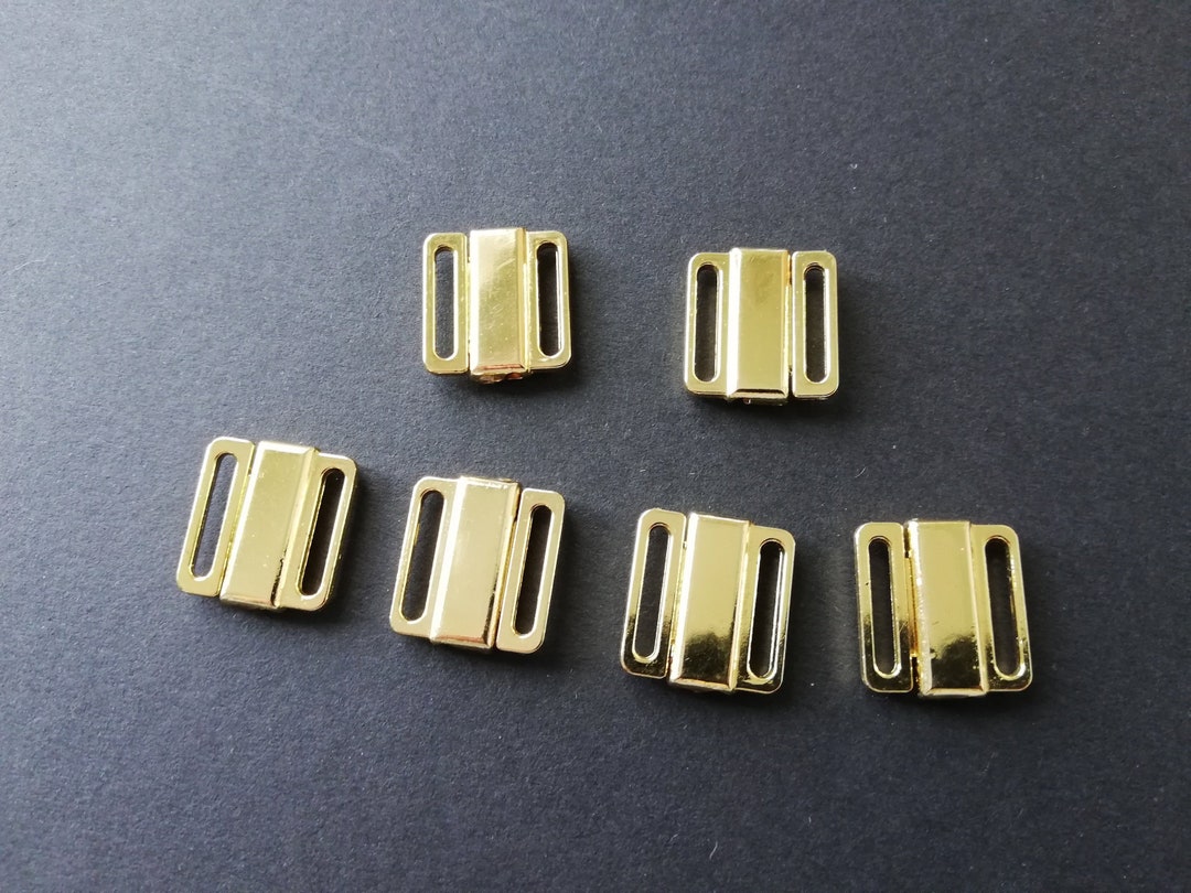 1 Piece-1/2"(12mm)-gold Metal Front Closing,bikini Clasp,clicker ...