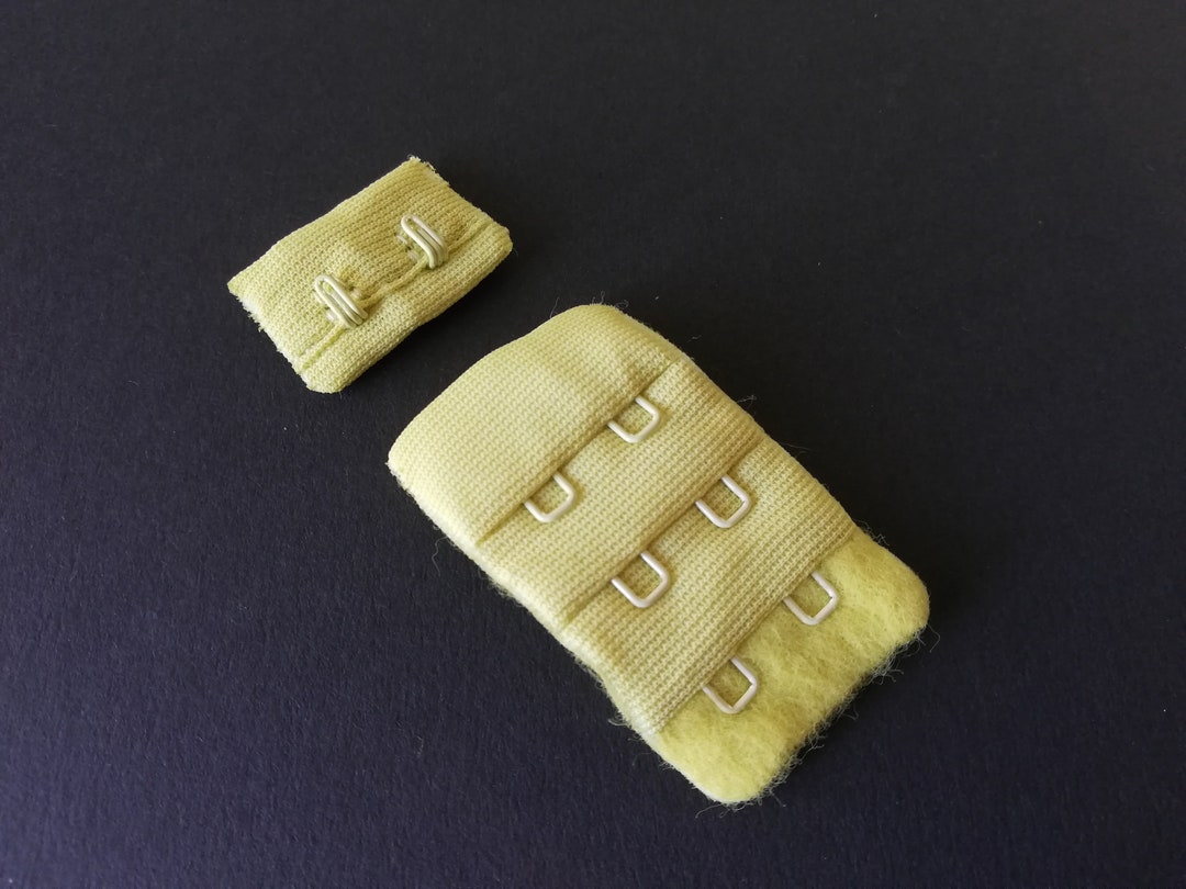 Bright Yellow-green 2 Hook and Eye Bra Closures1.5" X 2" for Bra Making ...