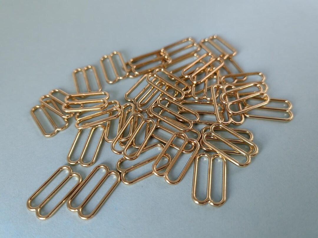 5/8"(15mm)-light Gold Sliders,bra Strap Adjuster,making,lingerie Sewing ...
