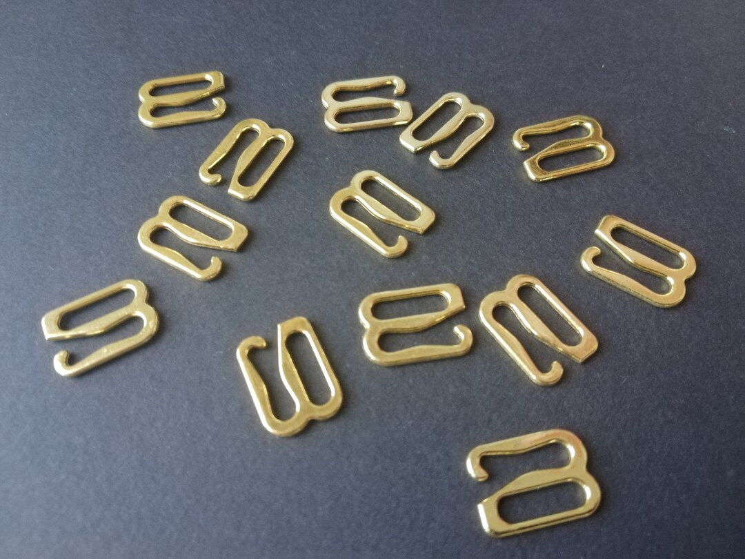 3/8"(10mm)-gold G Hooks,bra Strap Adjuster,making,lingerie Sewing ...