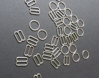 3/4 Silver Metal Bramaking Rings & Sliders - Etsy
