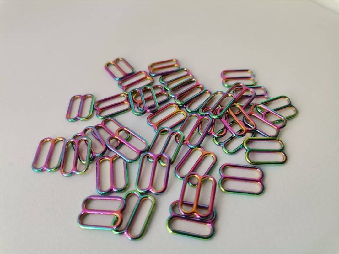 3/8"(10mm)-rainbow Sliders,bra Strap Adjuster,making,lingerie Sewing ...