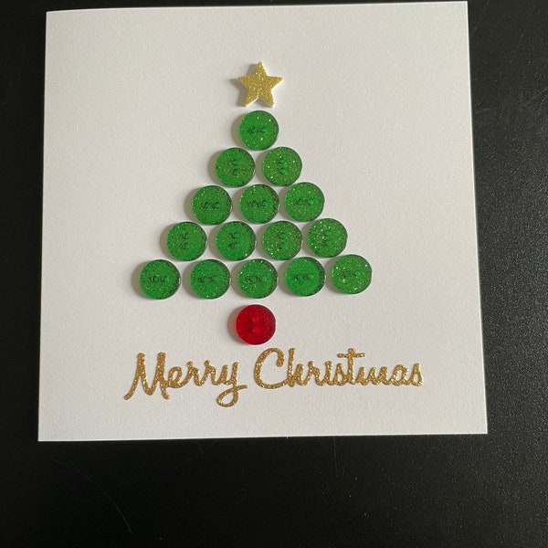 Button Christmas Cards - Etsy UK
