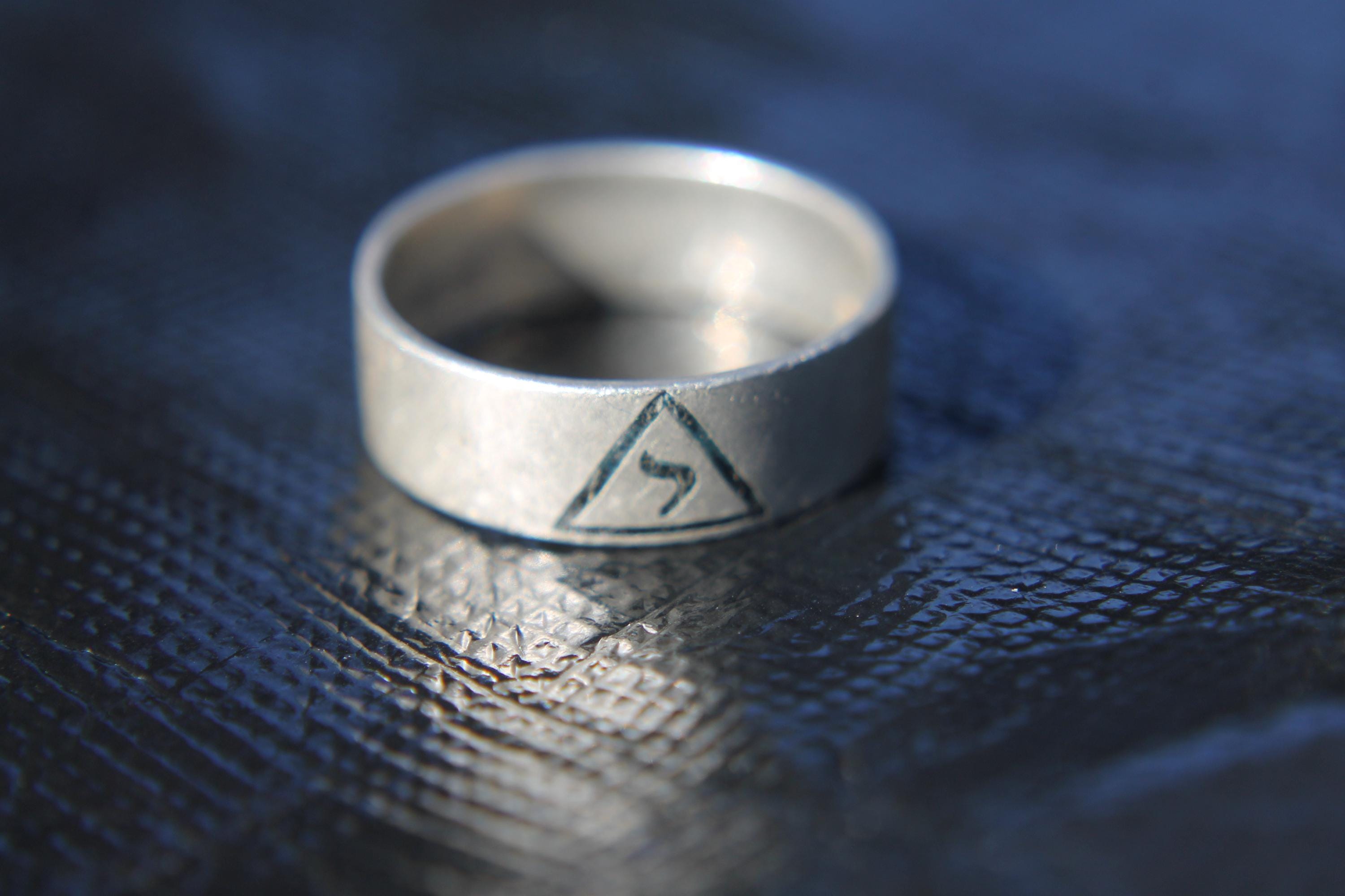 Sterling Silver Virtus Junxit Mors Non Separabit Ring Scottish Rite ...