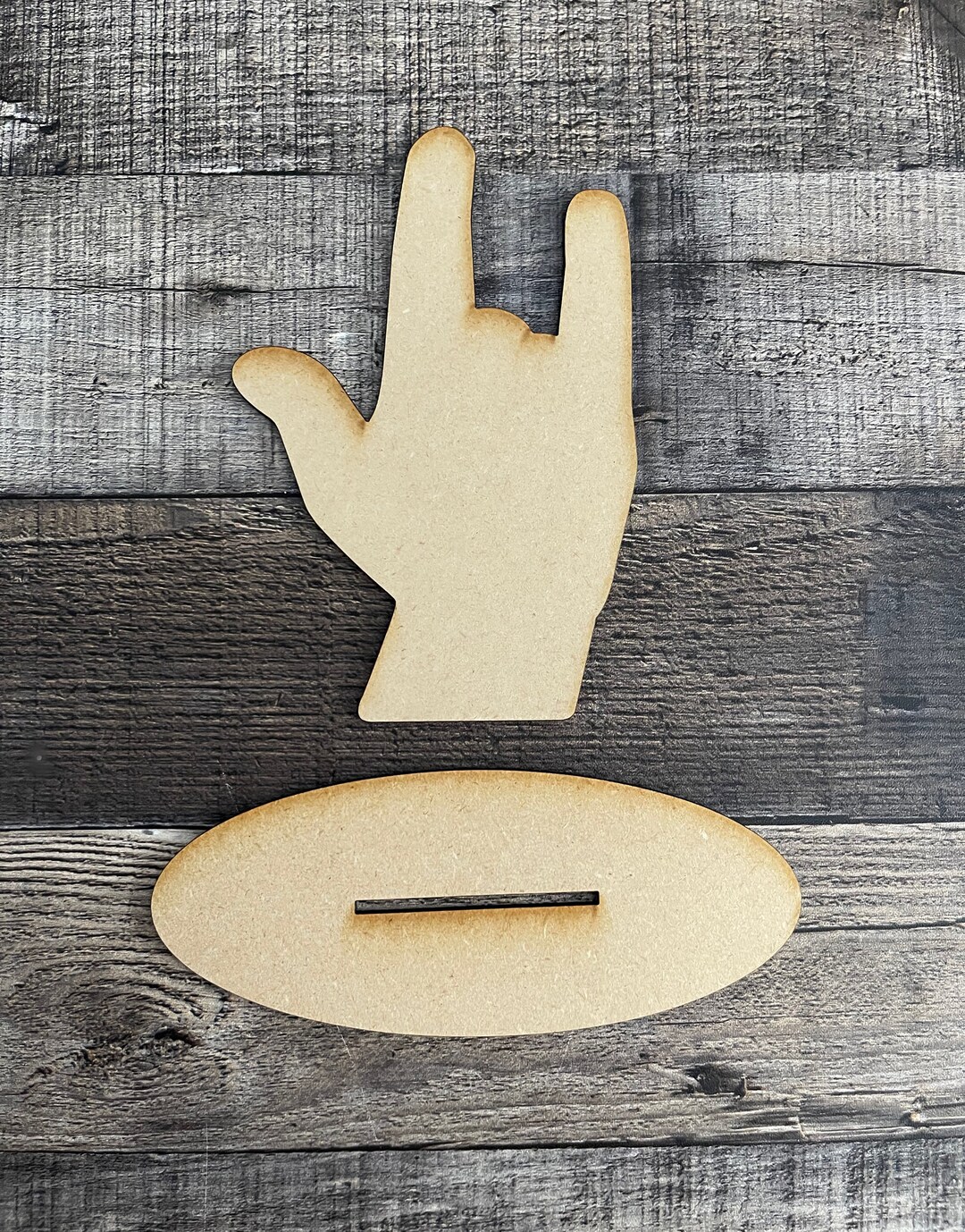 MDF ILY Hand Cutout With Mdfs Oval Base for Magnolia Design Cos ILY ...