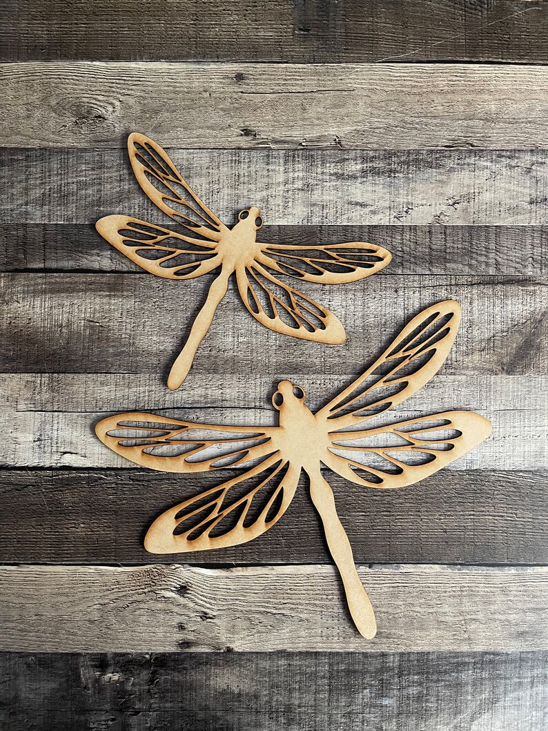 MDF 2 of Dragonfly Cutouts for Any of Your Decorative Wall - Etsy