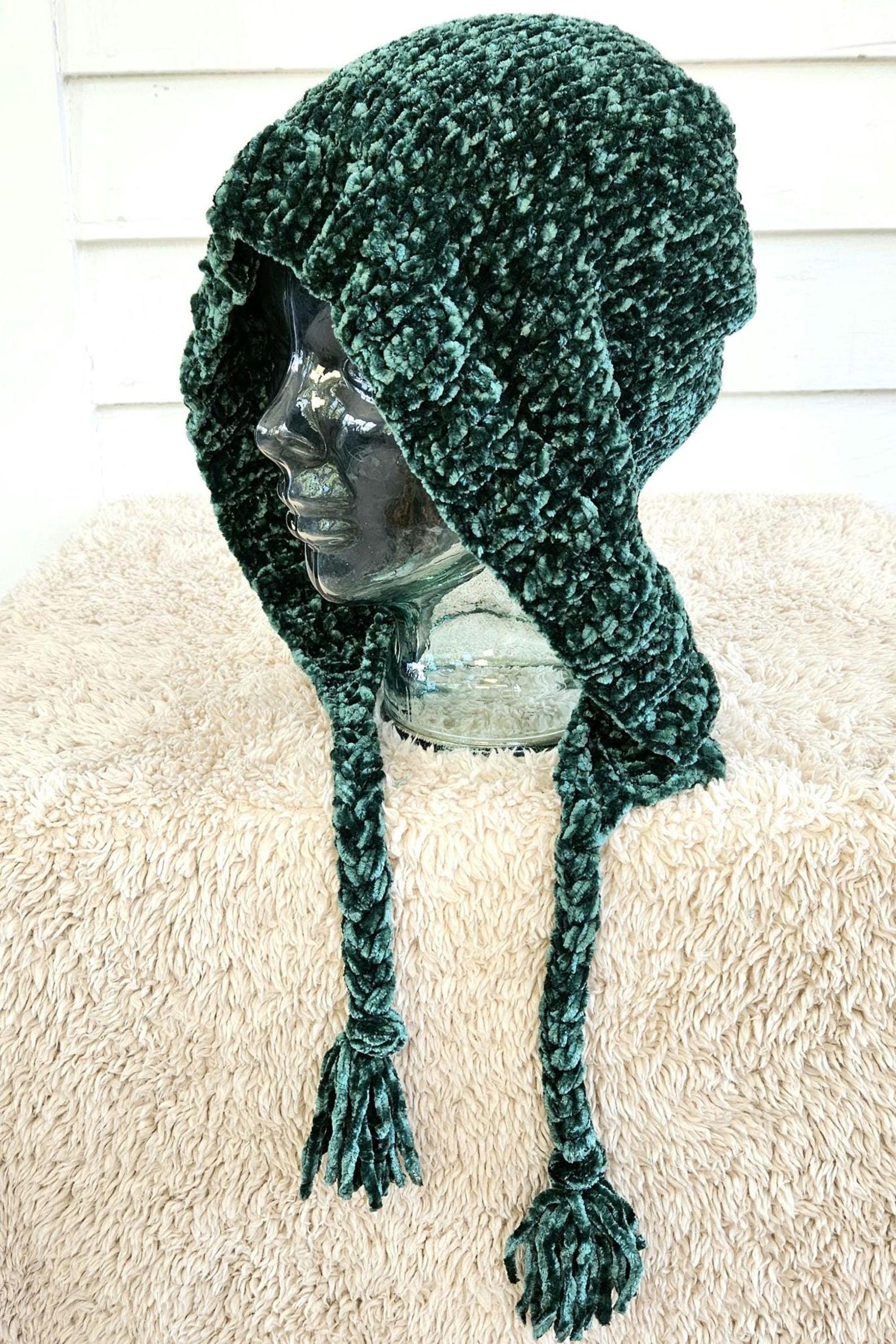 Green Velvet Wizard Cosplay Hood | Medieval Ren Faire Costume | Fantasy ...