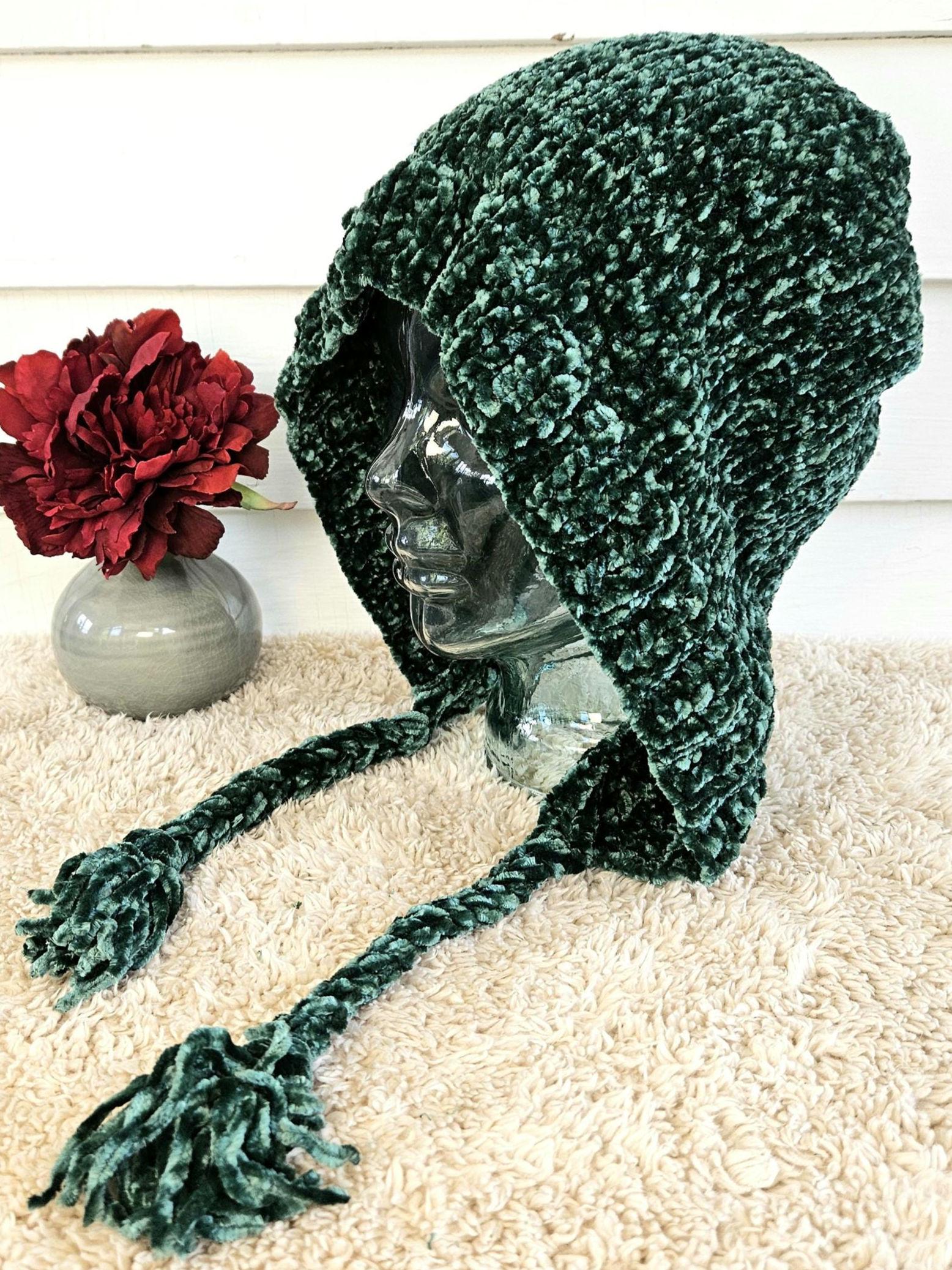 Green Velvet Wizard Cosplay Hood | Medieval Ren Faire Costume | Fantasy ...