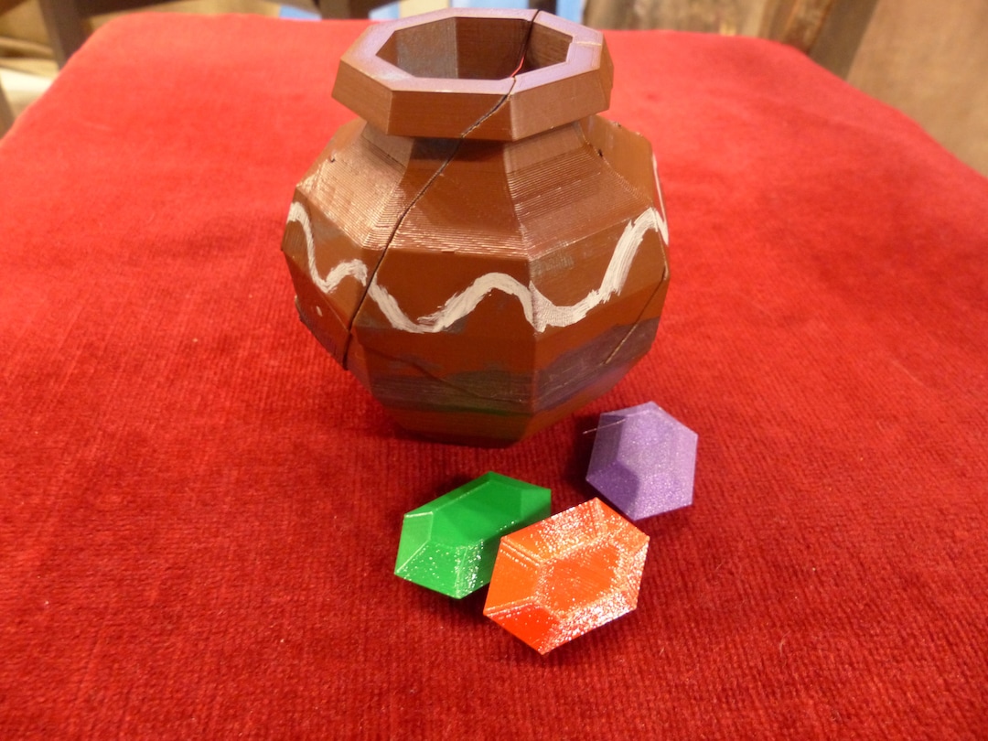 Zelda-inspired Breakable Pot With Rupees - Etsy