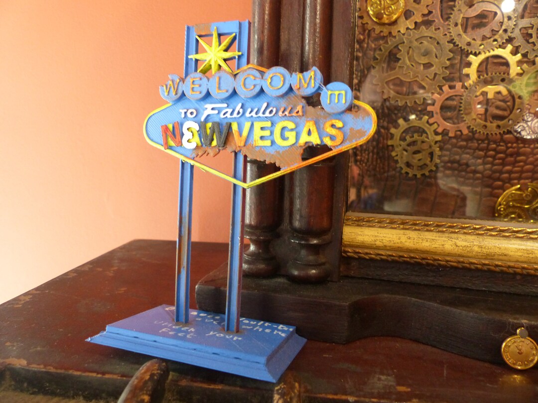 3D Printed New Vegas Sign (fallout New Vegas) - Etsy