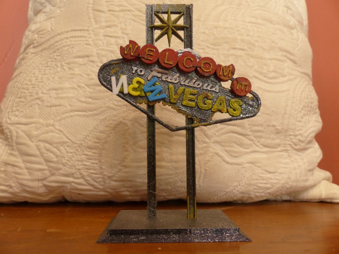 3D Printed New Vegas Sign fallout New Vegas - Etsy