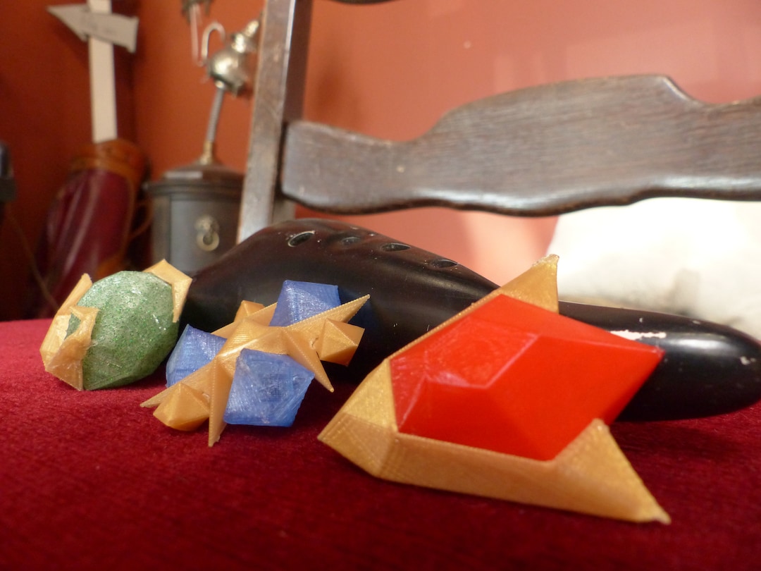 Spiritual Stones: Kokiri Emerald Goron's Ruby Zora's Sapphire zelda ...