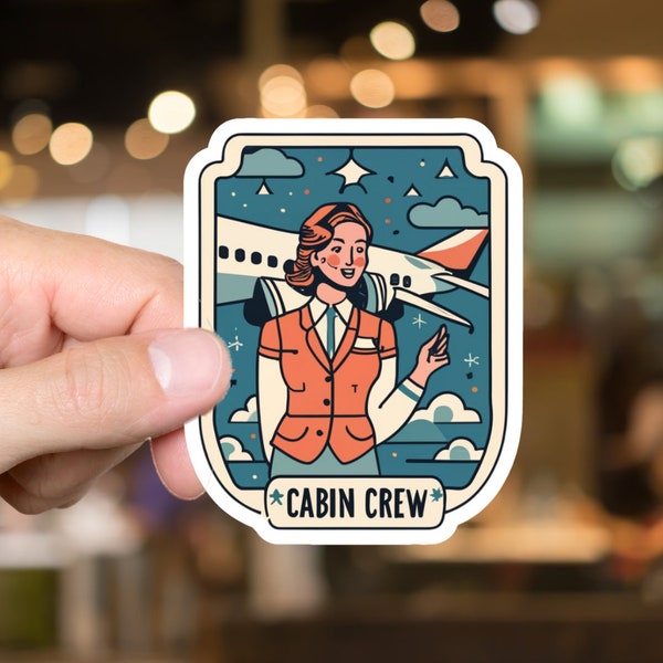 Flight Attendant Stickers - Etsy