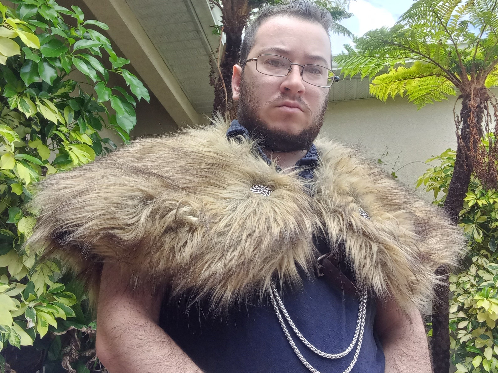 Decorative Faux Fur Mantle for Viking / Barbarian / Tribal Larp and ...