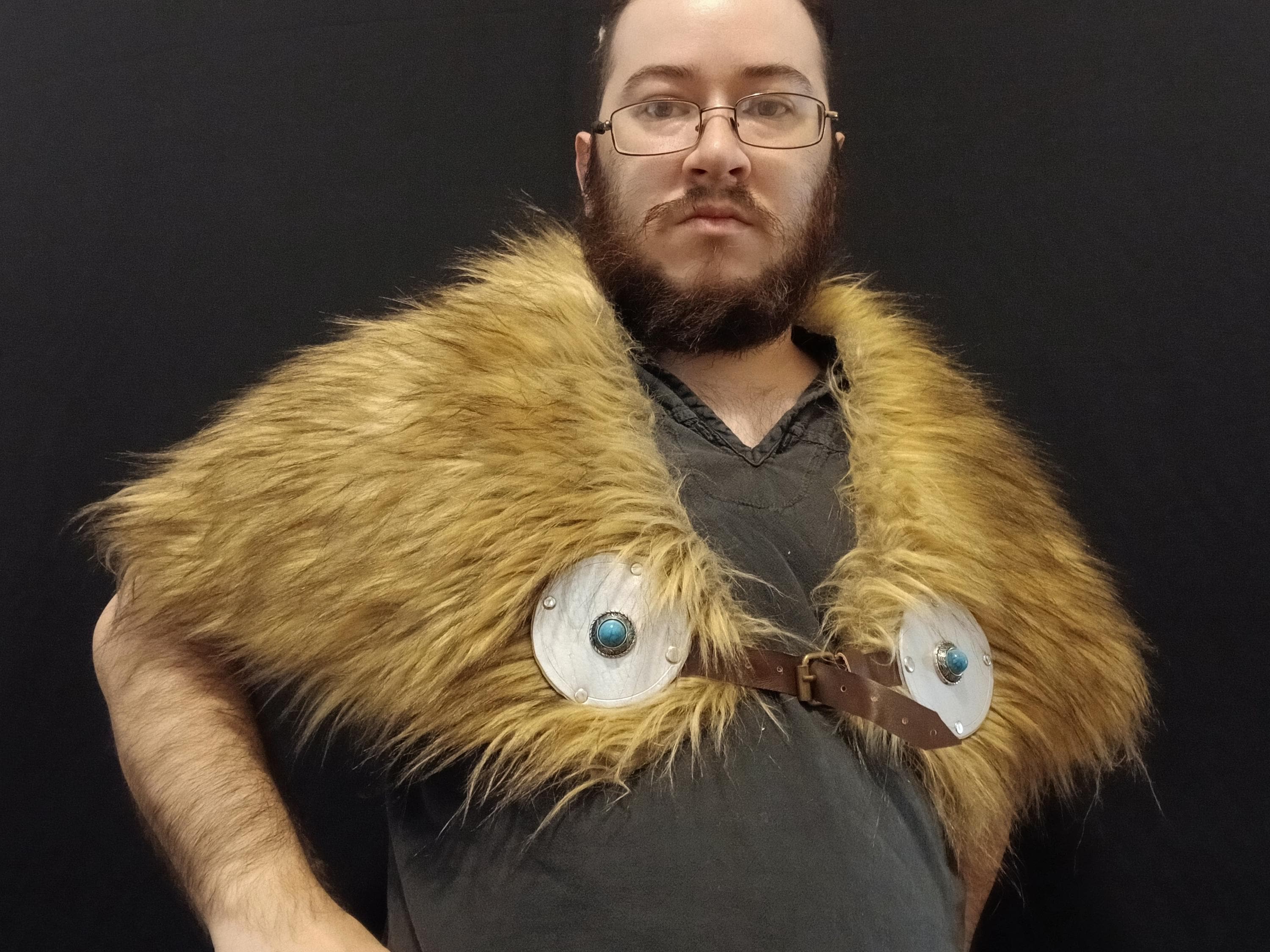 Decorative Faux Fur Mantle for Viking / Barbarian / Tribal Larp and ...