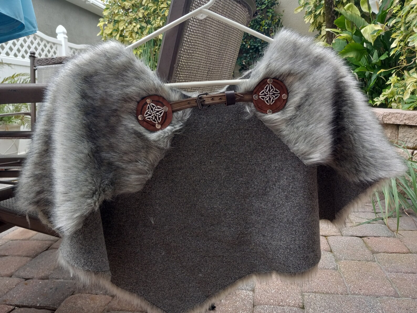 Decorative Faux Fur Mantle for Viking / Barbarian / Tribal Larp and ...