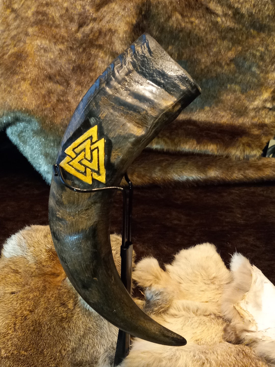 Custom Hand Carved Drinking Horn - Made-to-order - Etsy