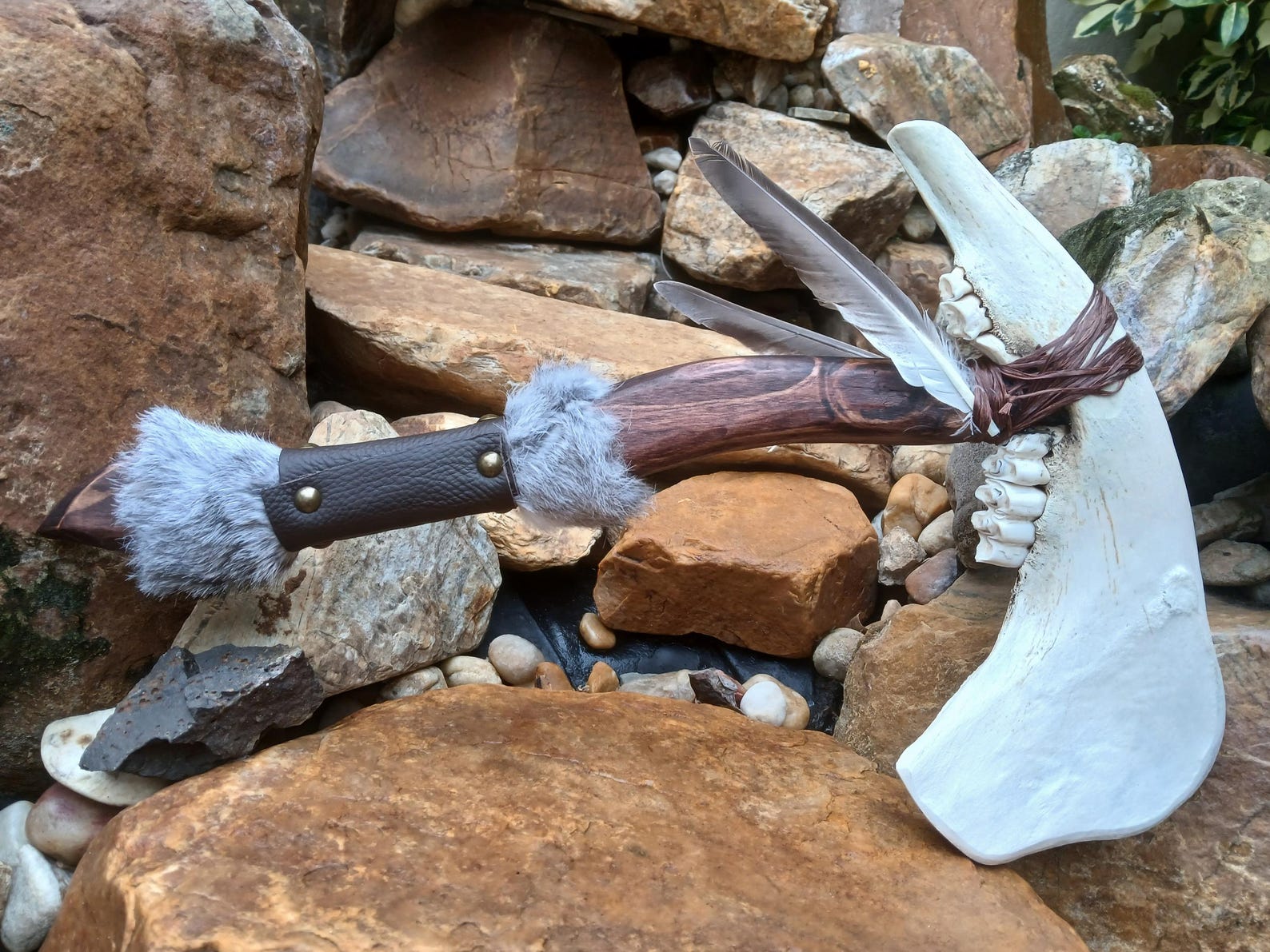 Tribal Hand-made Jaw Bone Axe - Etsy
