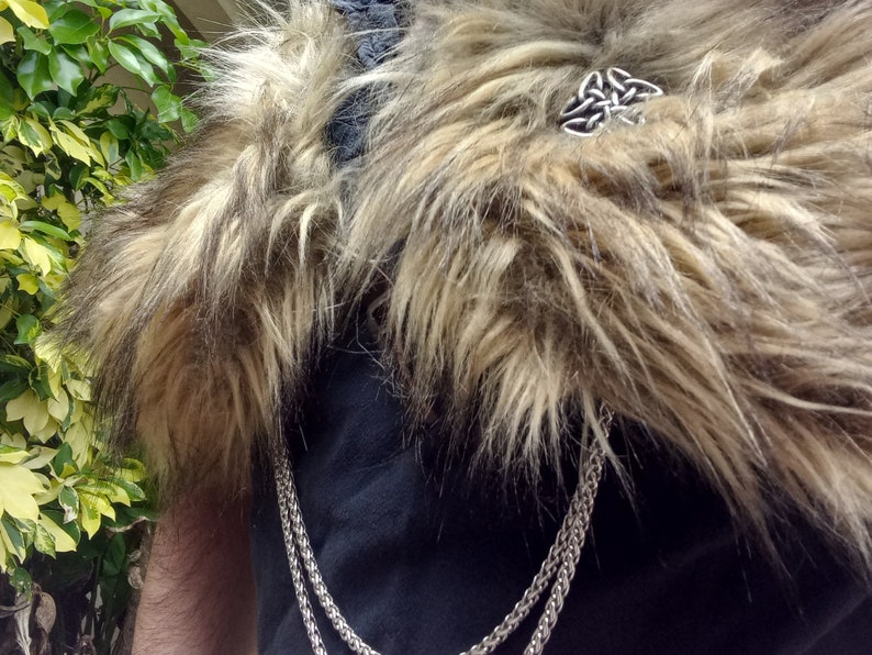 Decorative Faux Fur Mantle for Viking / Barbarian / Tribal Larp and ...