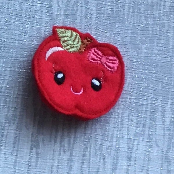 Embroidered Apple - Etsy