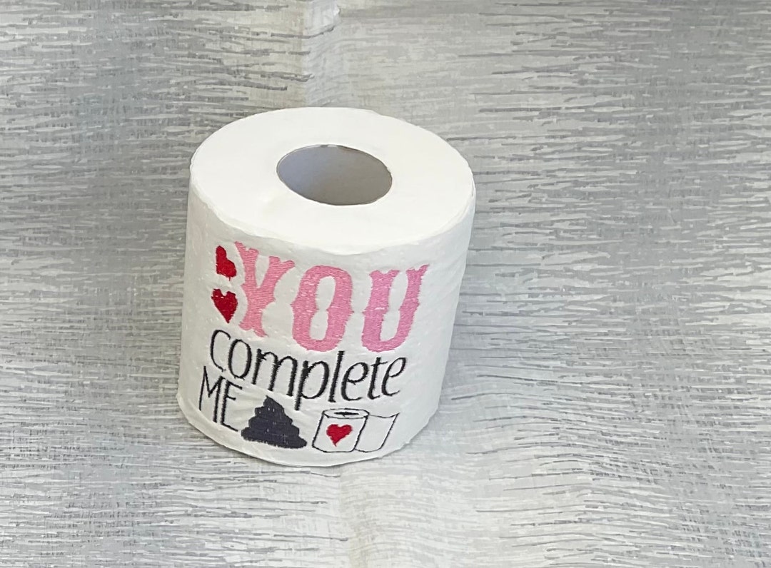 Embroidered Toilet Roll Novelty Toilet Paper Valentines - Etsy