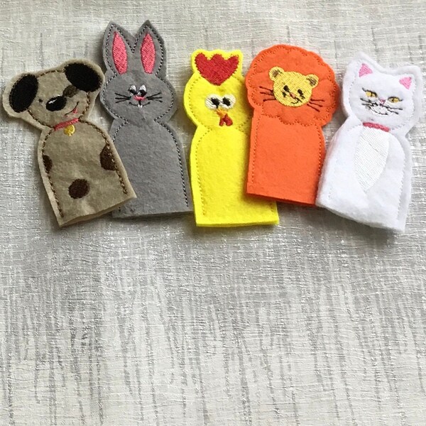 Felt Finger Puppets - Etsy