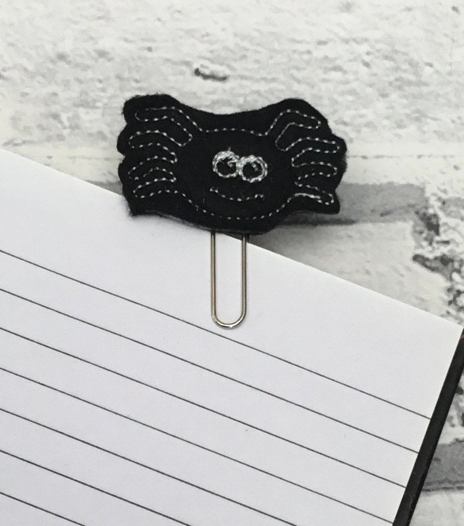 Felt Spider Bookmark Spider Feltie Halloween Themed Gift - Etsy UK