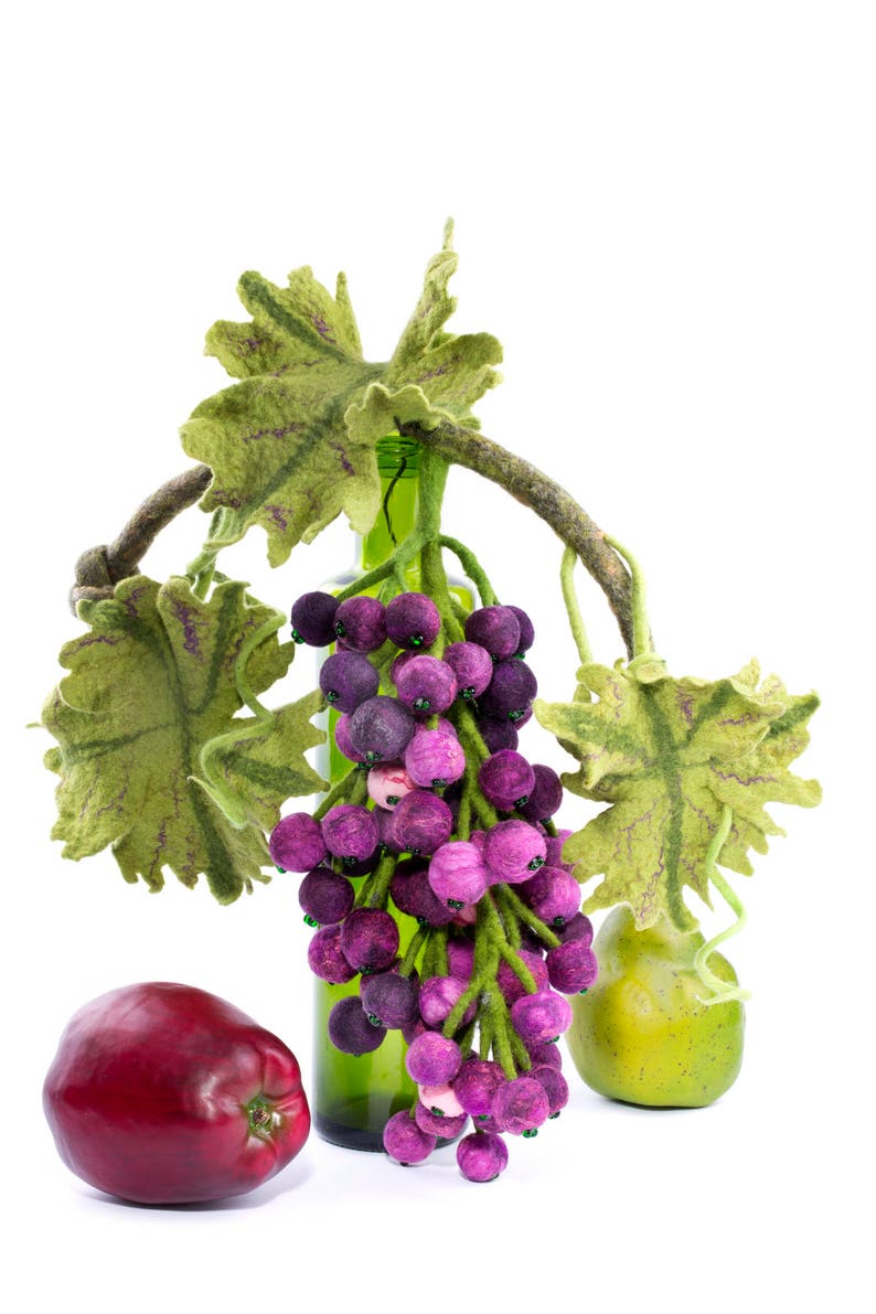Wool Felted Bunch of Grapes Home Decor Unique Gifts Decoration - Etsy