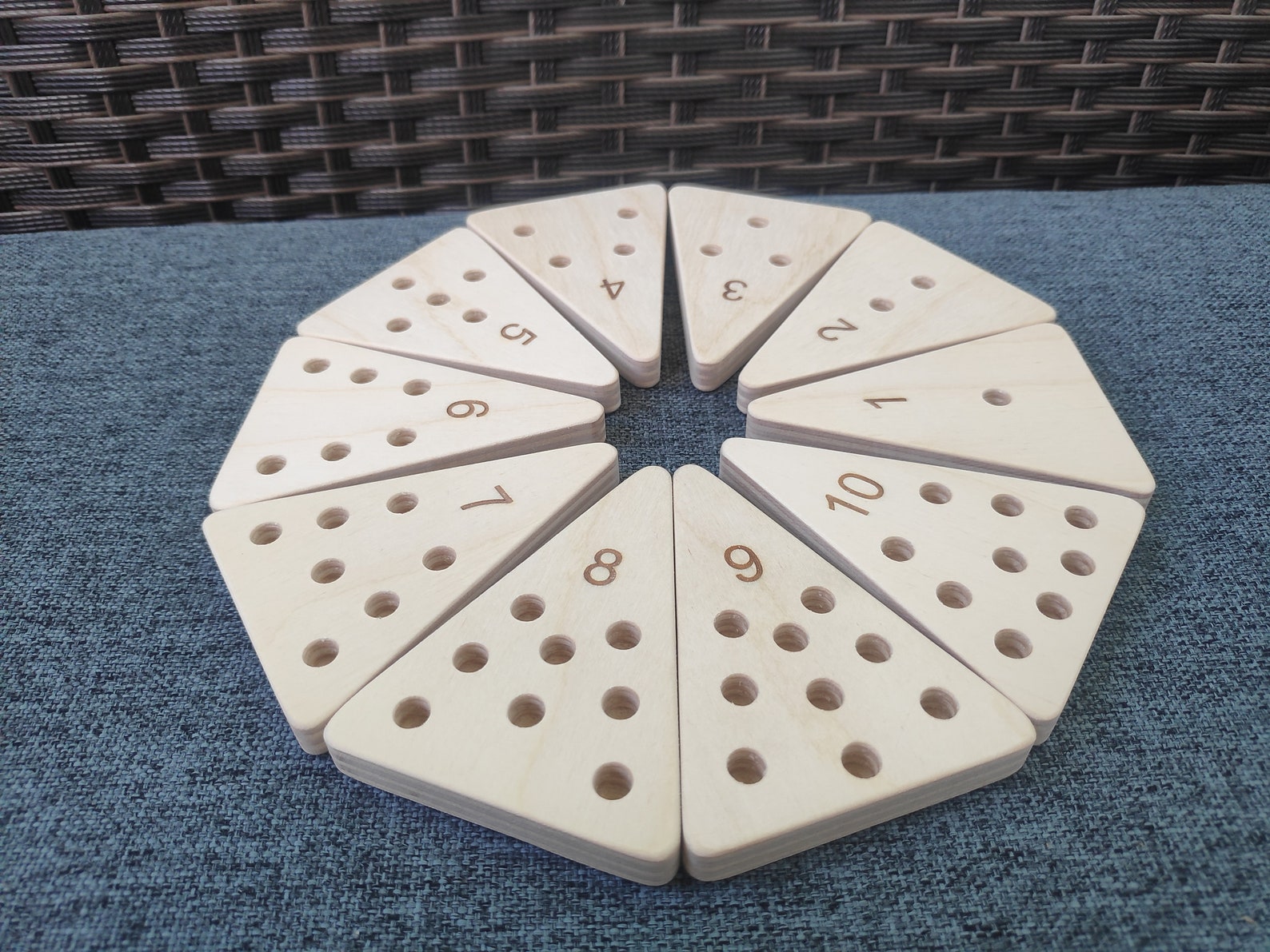 1-10 Number Boards Montessori Counting Toy Sorting Toy Math | Etsy