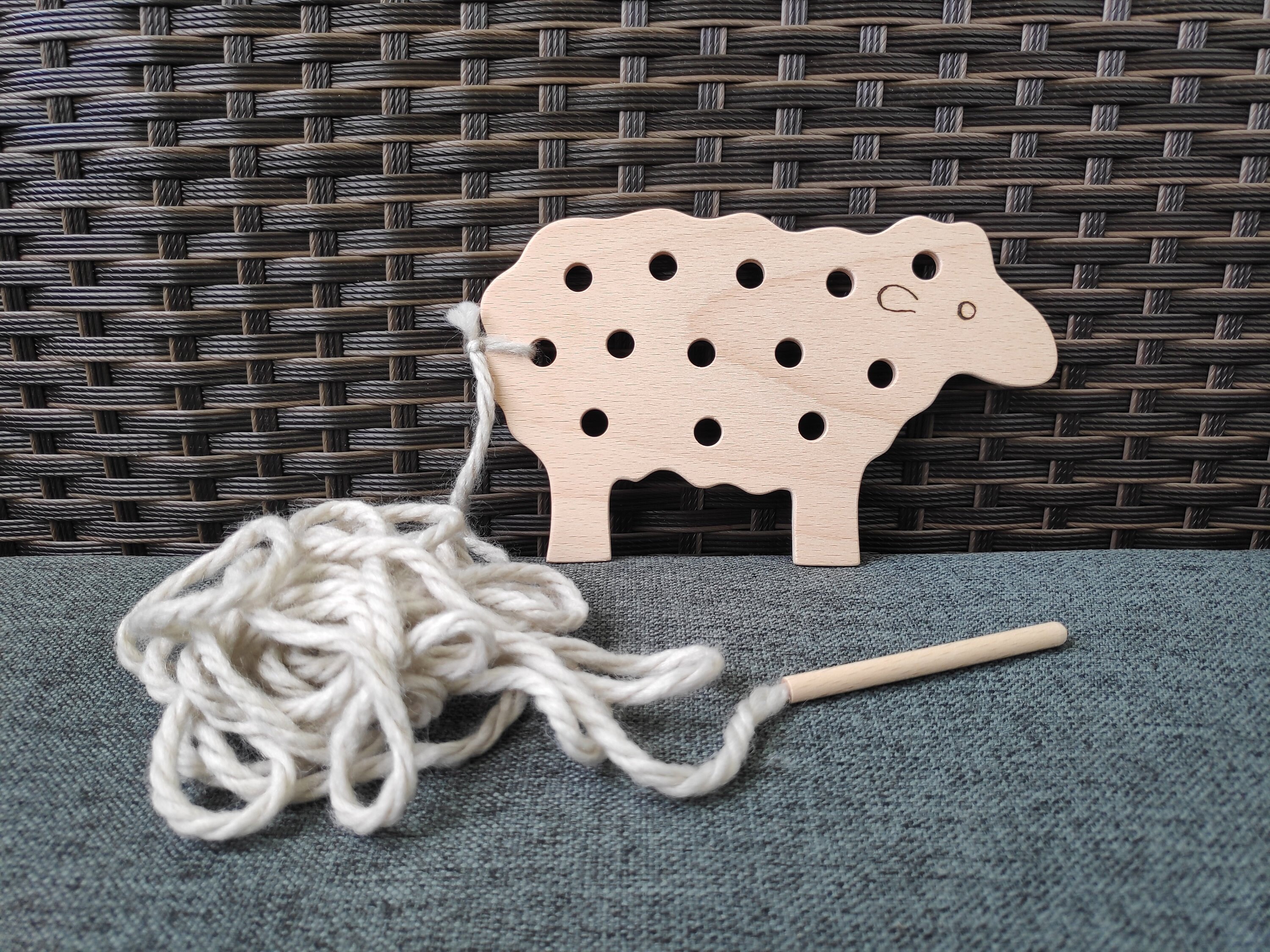 Wooden Lacing Toy Lacing Toy Wooden Toy Lacing Wood Lacing - Etsy