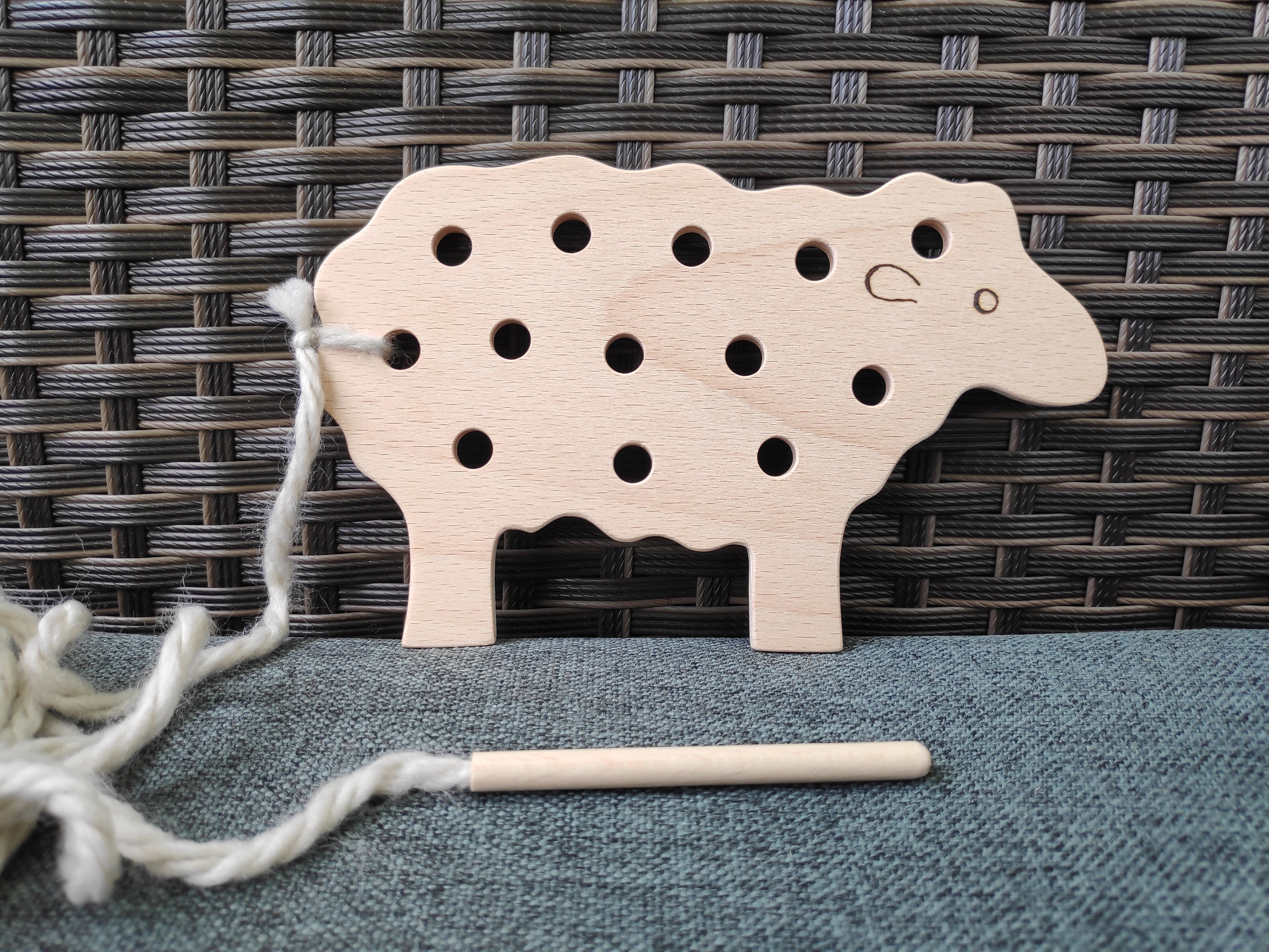 Wooden Lacing Toy Lacing Toy Wooden Toy Lacing Wood Lacing - Etsy