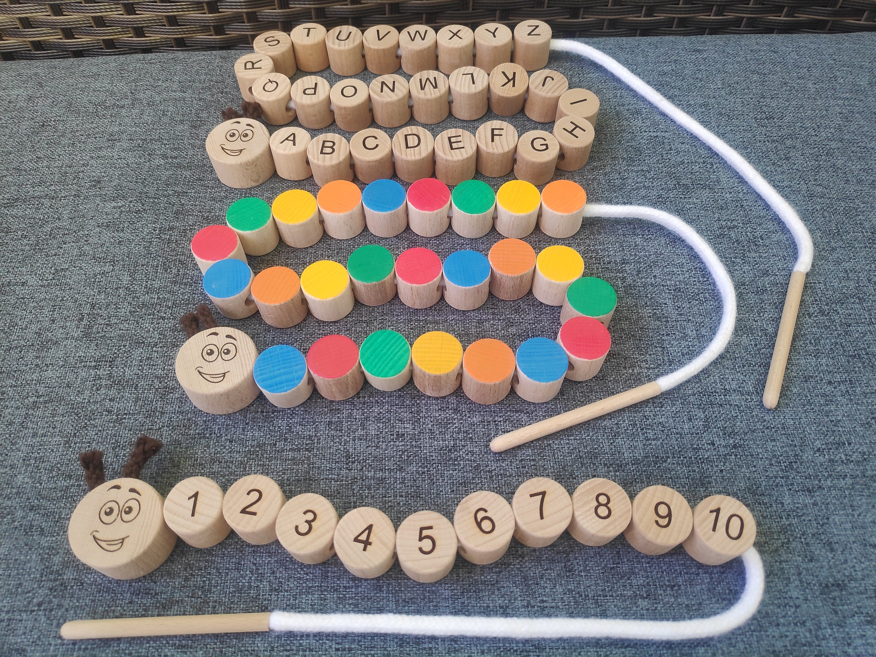 Montessori Toy Set, Wooden Toy Set, Wooden Play Set, Toy Set for Kids ...