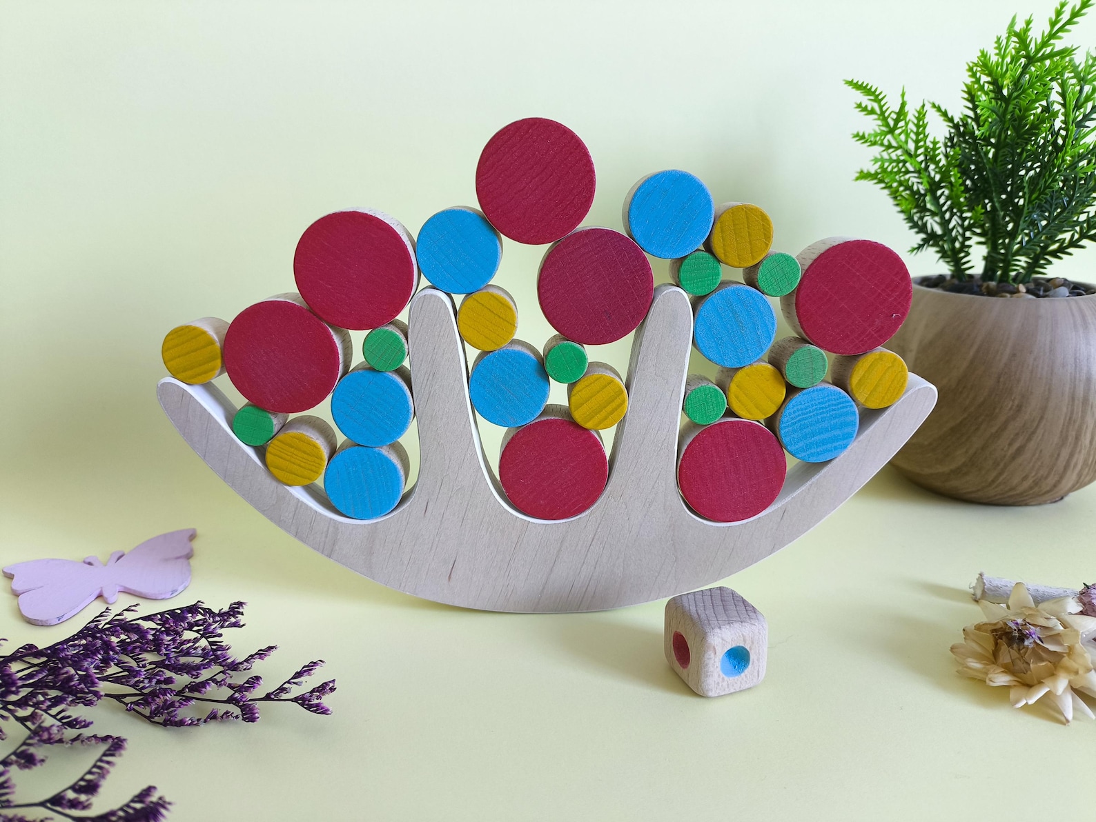 Wooden Balance Toy, Montessori Toys, Stacking Toy, Balancing Toy for ...