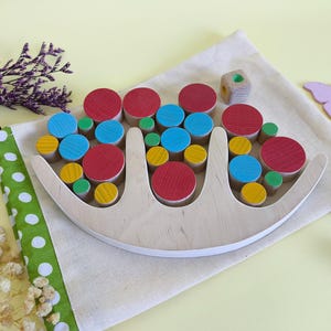 Wooden Balance Toy, Montessori Toys, Stacking Toy, Balancing Toy for ...