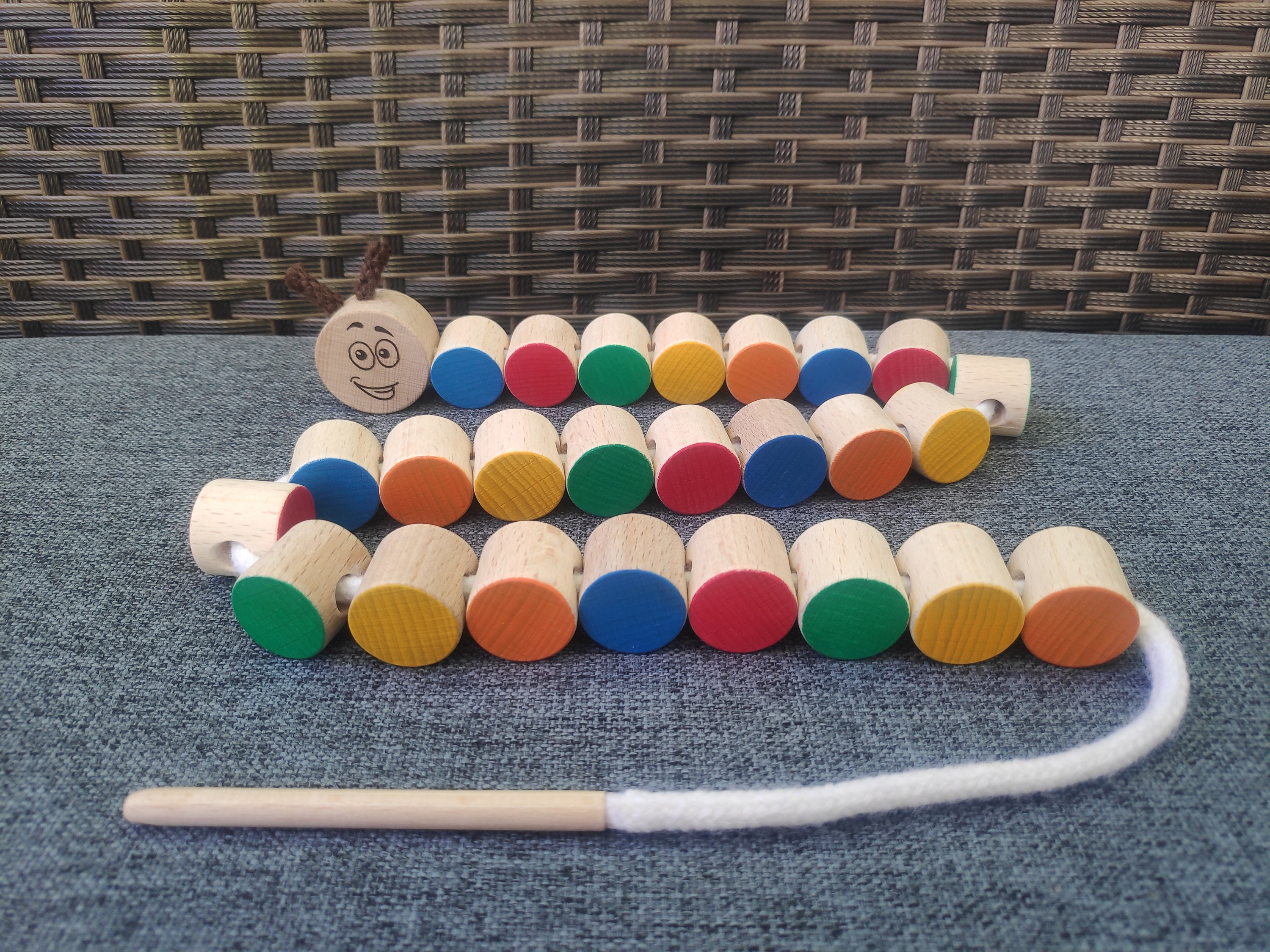 Sequencing Wooden Toy Color Sequence Toy Color Sequencing - Etsy