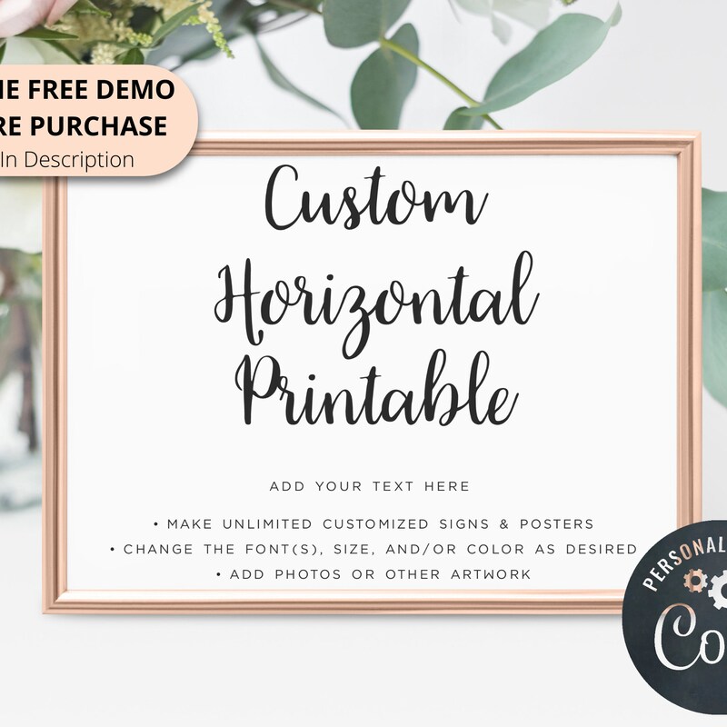 Horizontal Wall Poster - Etsy
