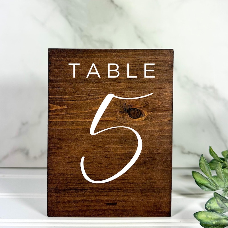 Rustic Table Numbers - Etsy