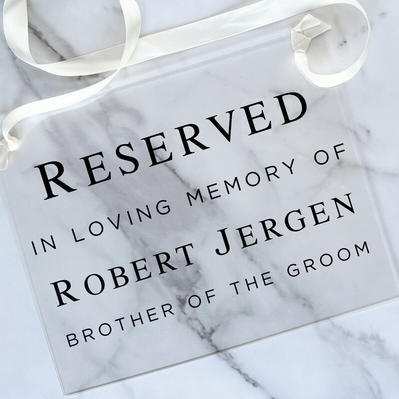 Memorial Wedding Sign - Etsy