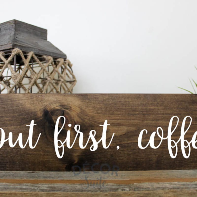 But First Coffee Sign - Etsy